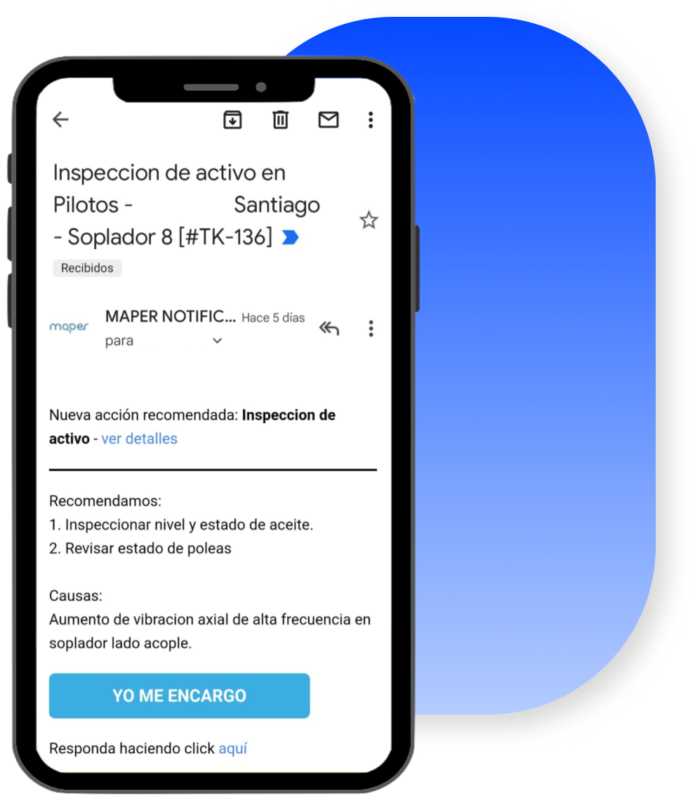 Conozca el estado de su planta | Maper- Monitoreo Predictivo
